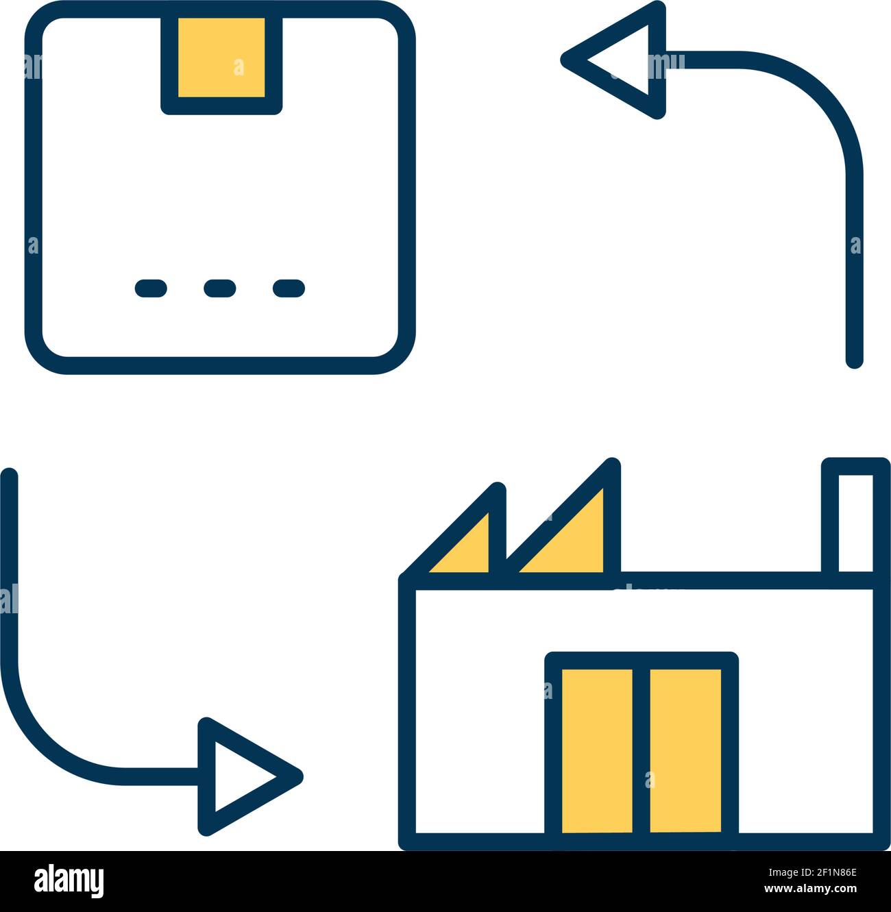 Product manufacturing RGB color icon Stock Vector Image & Art - Alamy