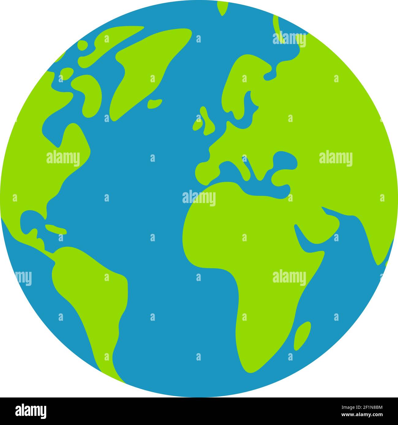 Simplified earth globe vector illustration Stock Vector Image & Art - Alamy