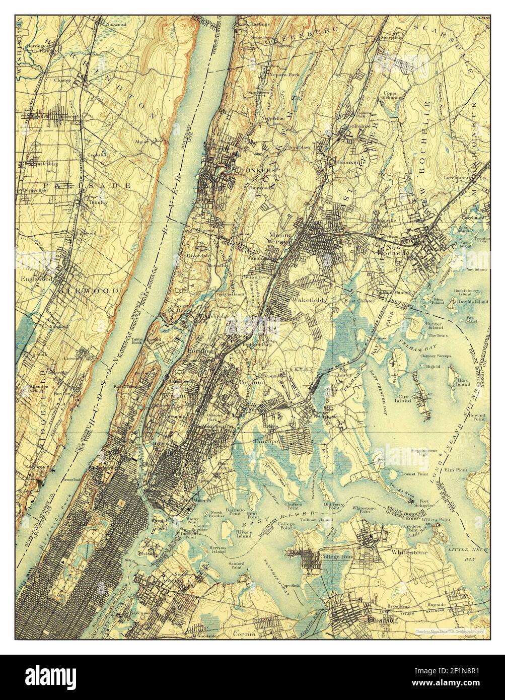 Harlem, New York, map 1900, 1:62500, United States of America by ...