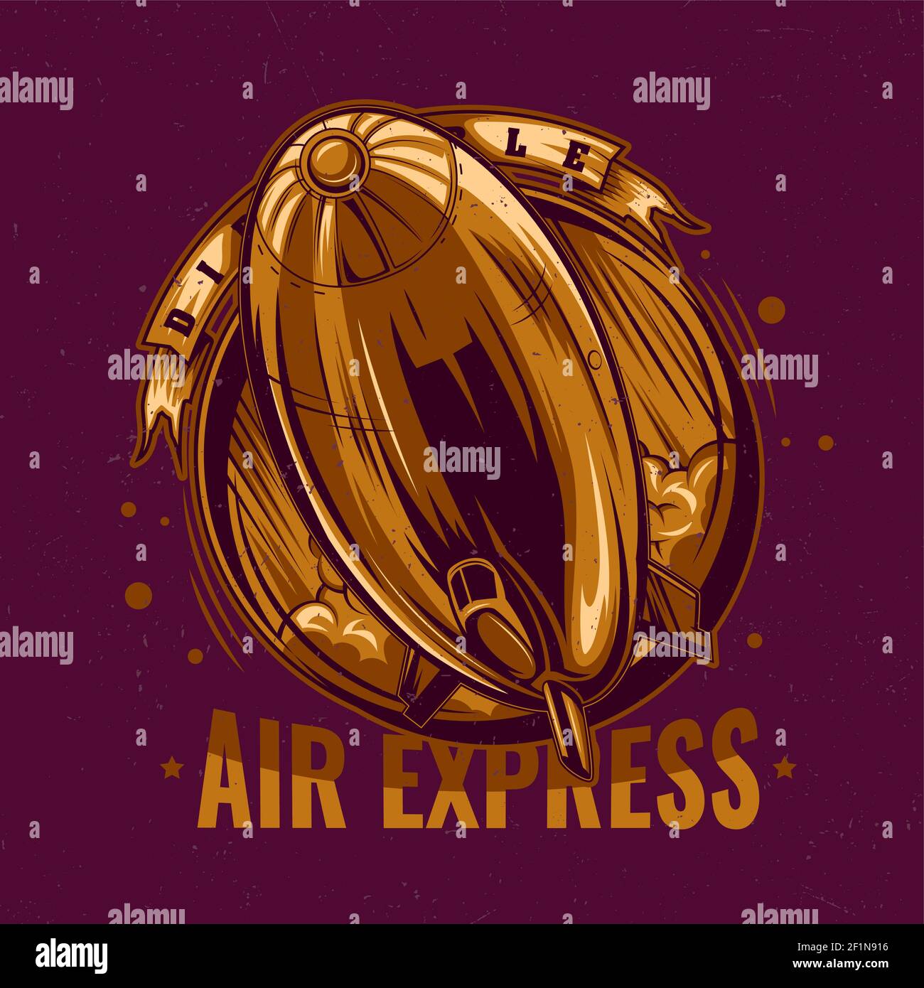 Old flying machine design Stock Vector Images - Alamy