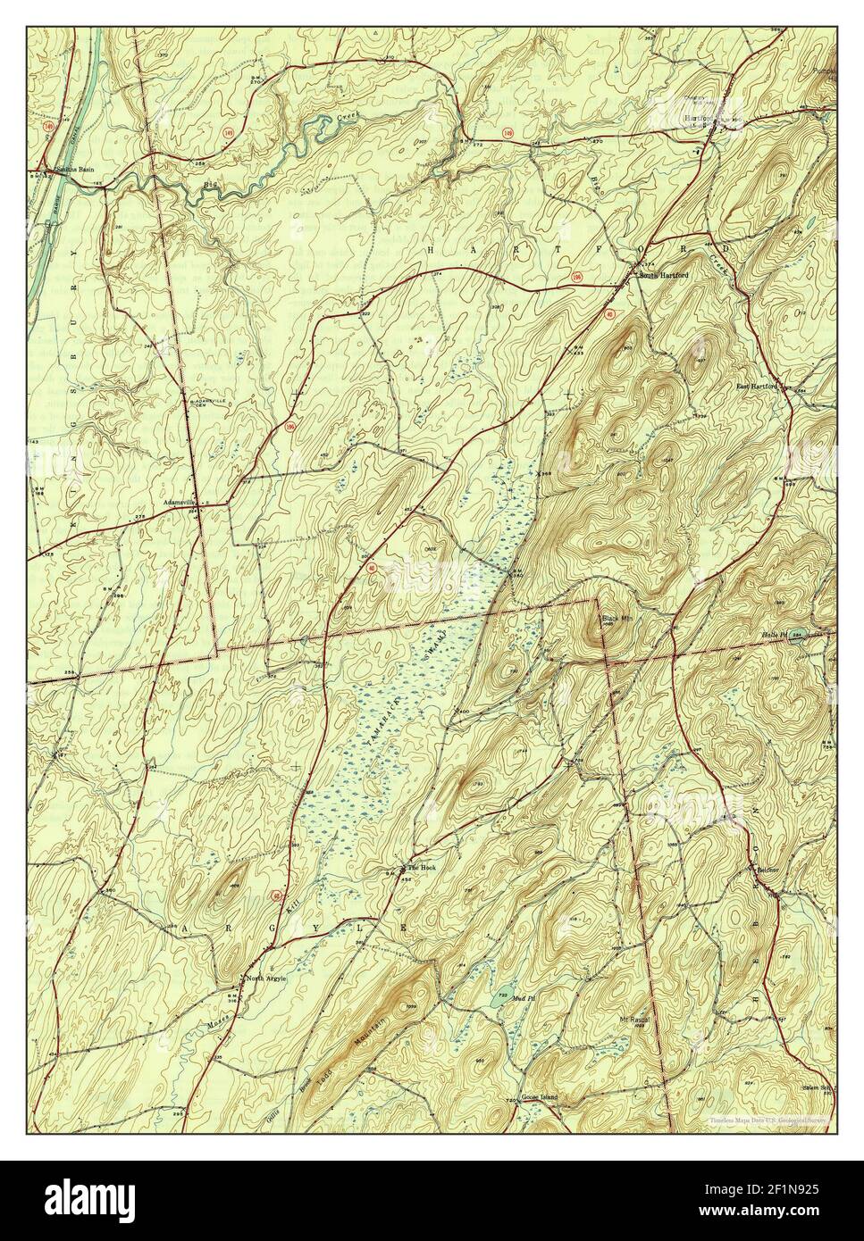 Hartford, New York, map 1946, 1:31680, United States of America by ...