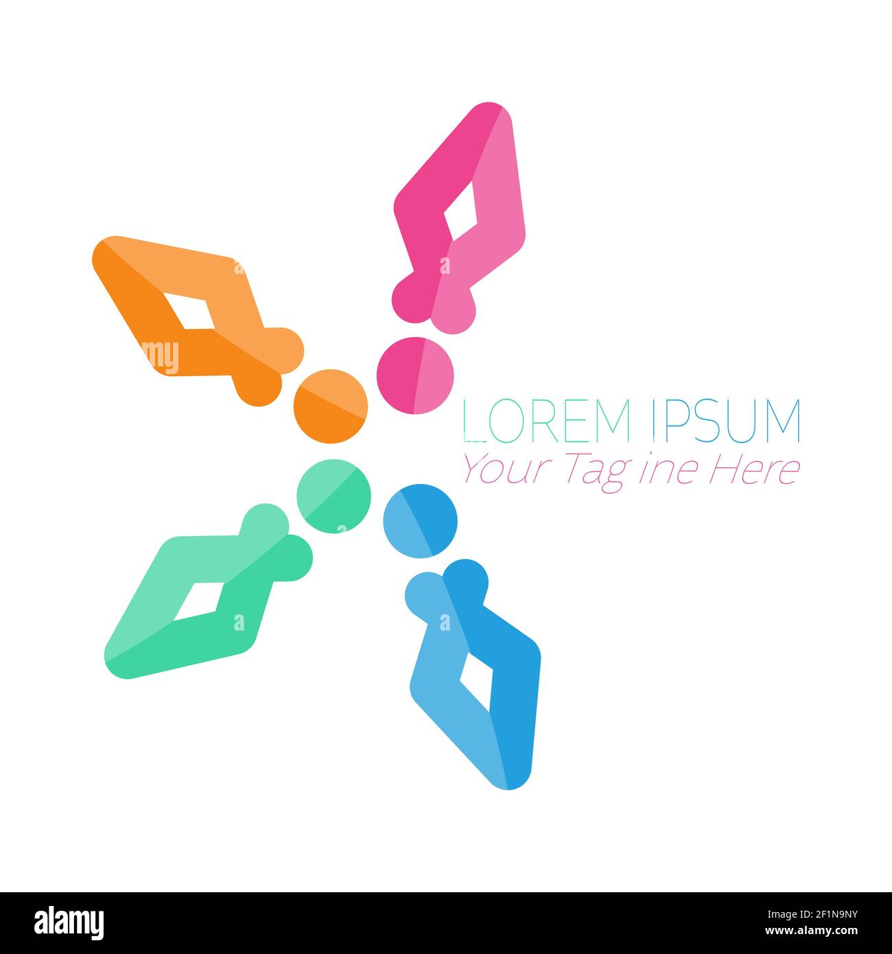 Community icon, social networks, team of friends. Stock vector ...