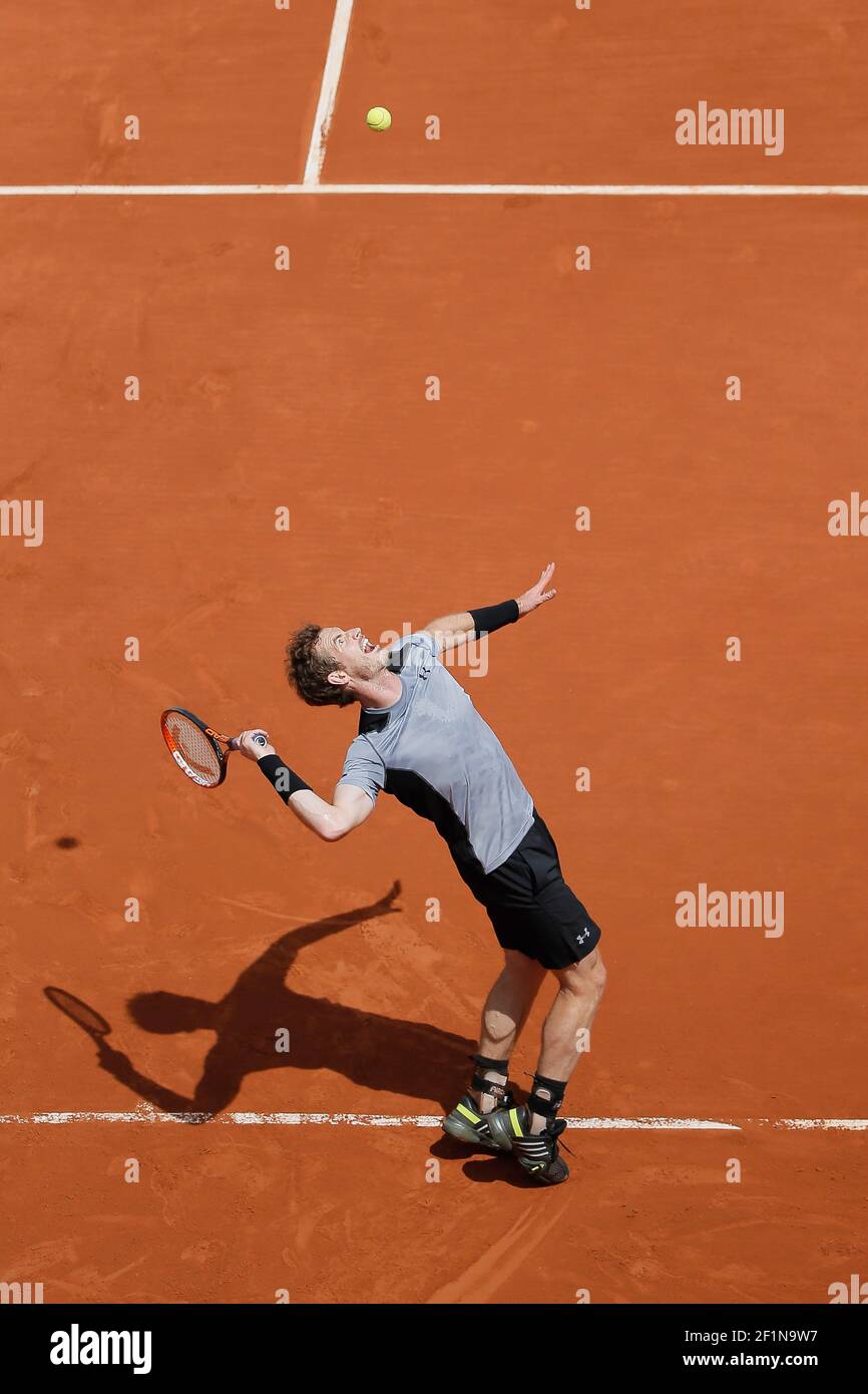 Andy Murray (GBR) won against Nick Kyrgios (AUS) during the French ...