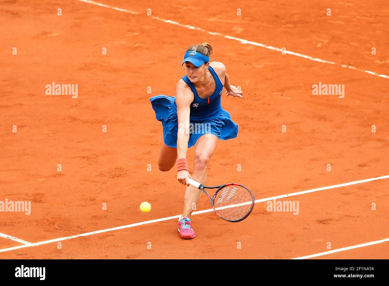 Alize Cornet (FRA) lost against Elina Svitolina (UKR) during the French Tennis Open at the ...
