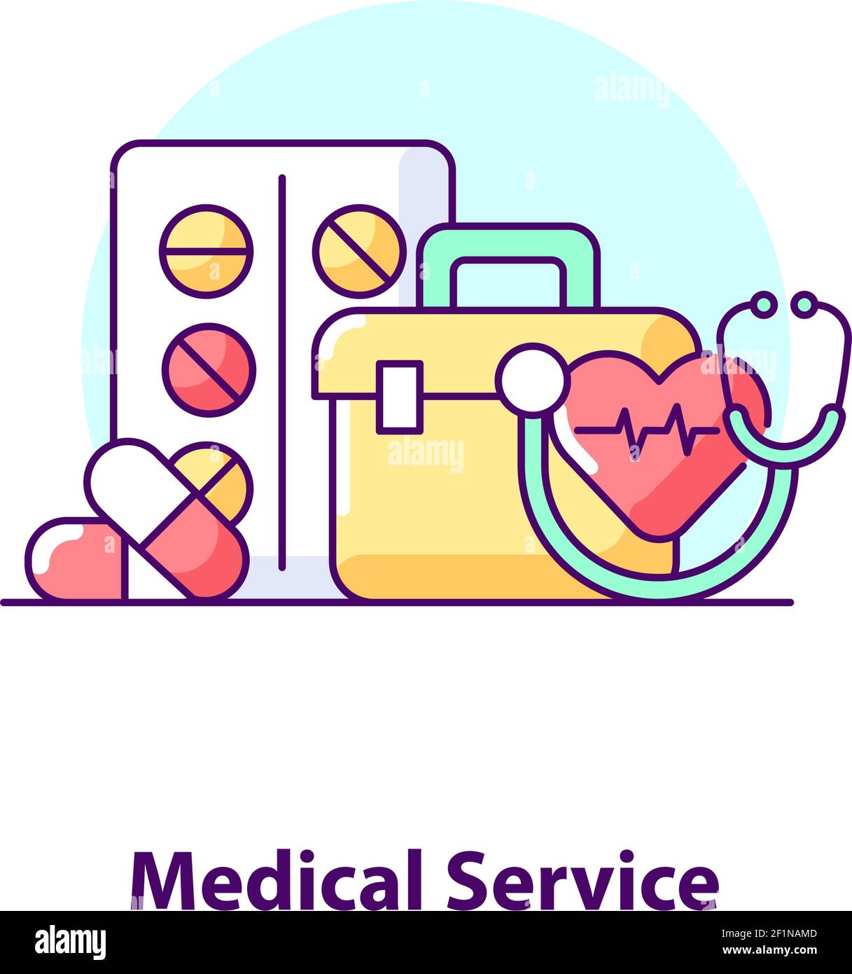 Medical service creative UI concept icon Stock Vector Image & Art - Alamy