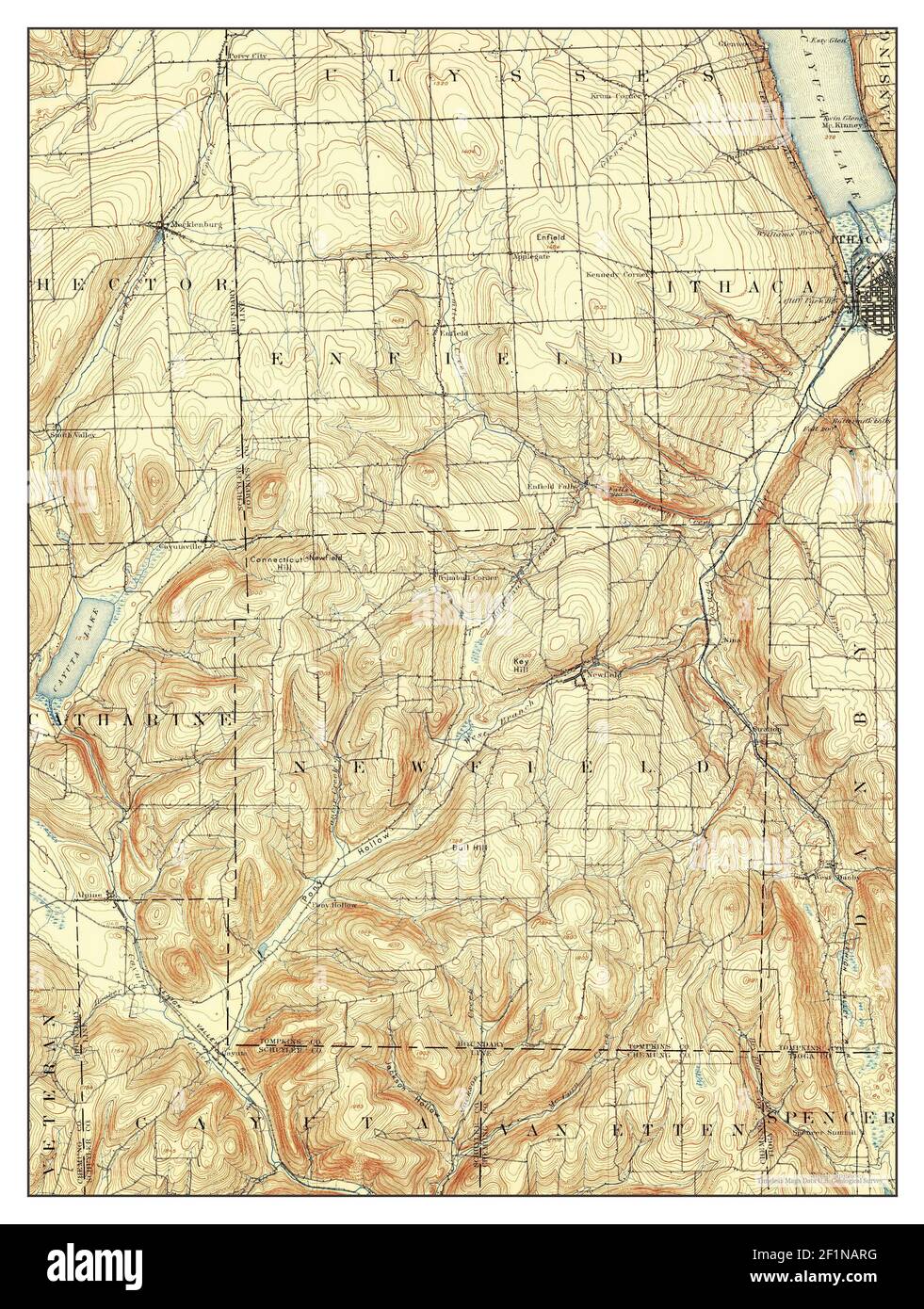 Map of ithaca hi-res stock photography and images - Alamy