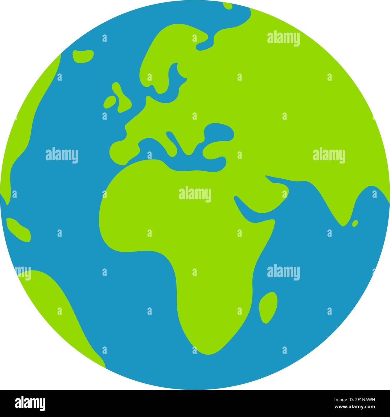 Simplified earth globe vector illustration Stock Vector Image & Art - Alamy