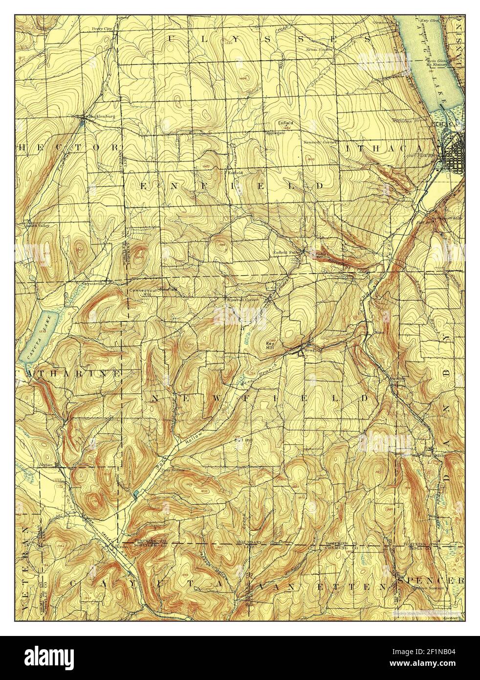 Map of ithaca hi-res stock photography and images - Alamy