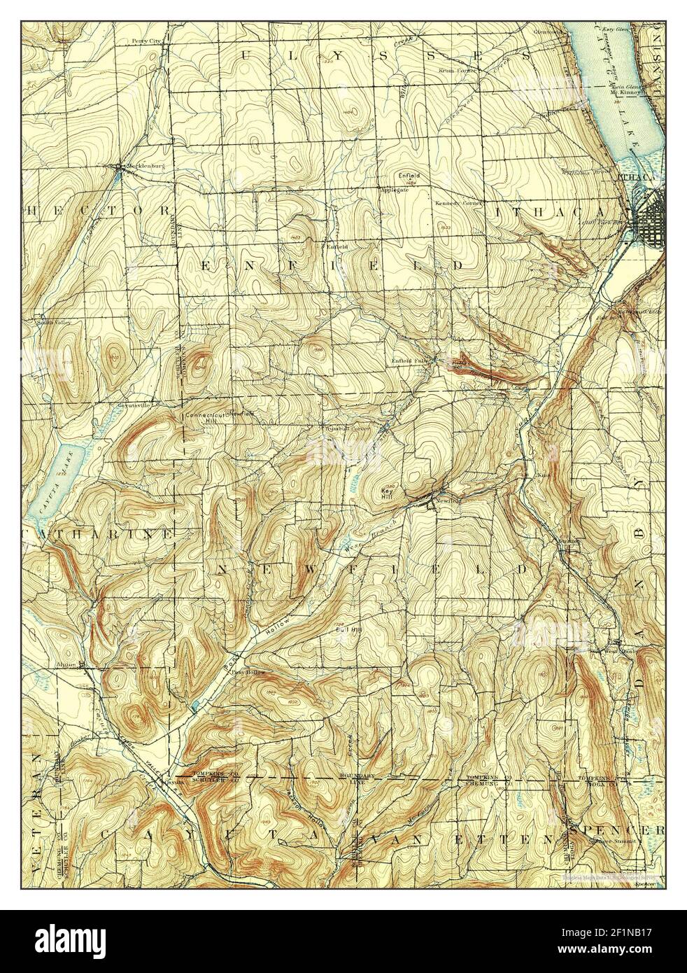 Ithaca map hi-res stock photography and images - Alamy