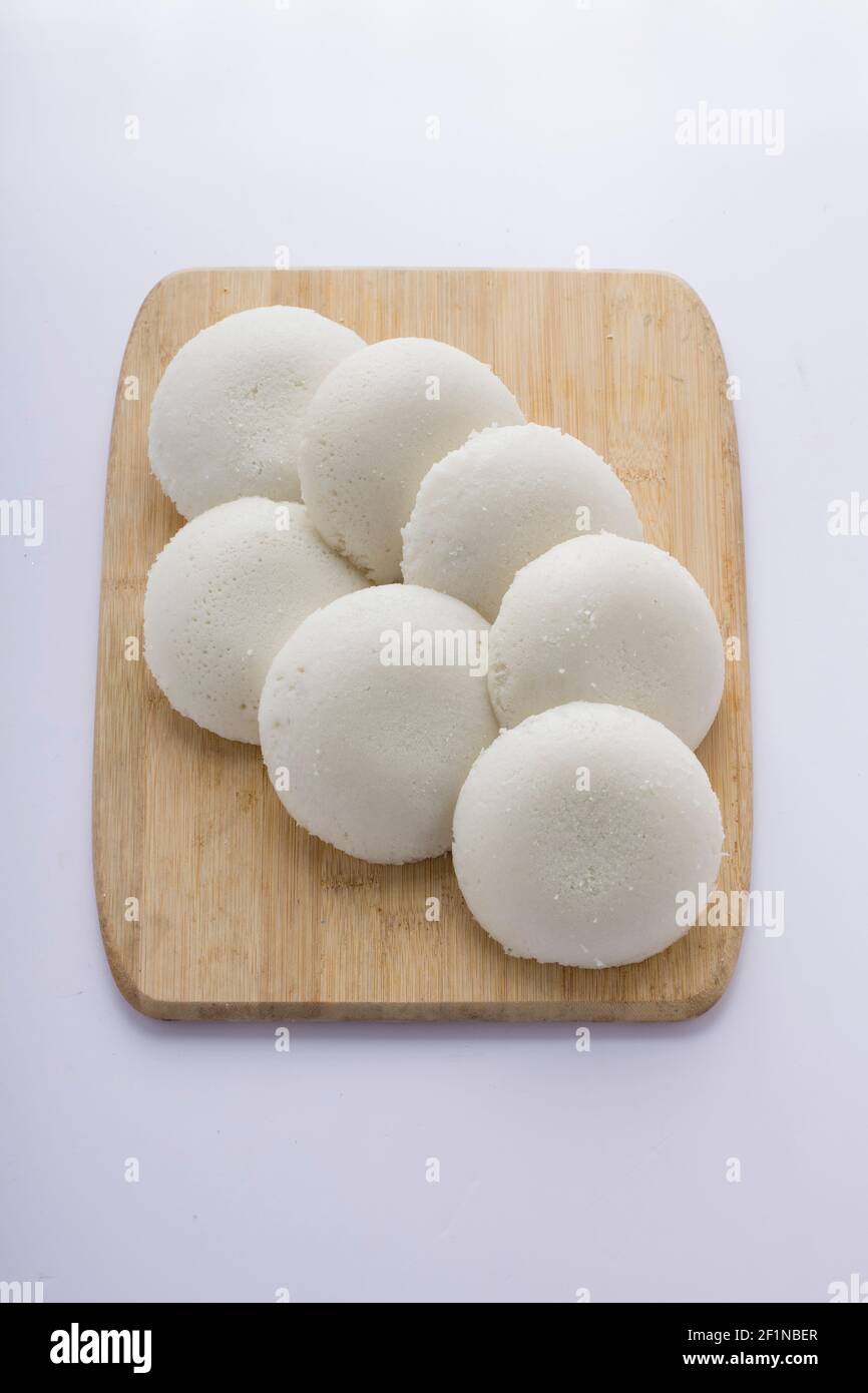 Idly or Idli, south indian main breakfast item which is beautifully ...