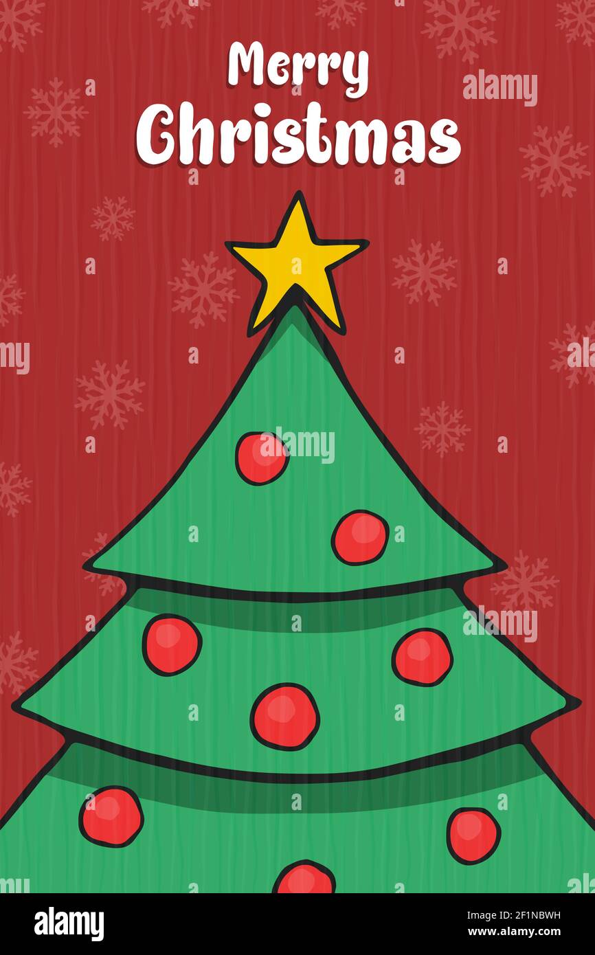 Christmas tree in festive Stock Vector Images - Alamy