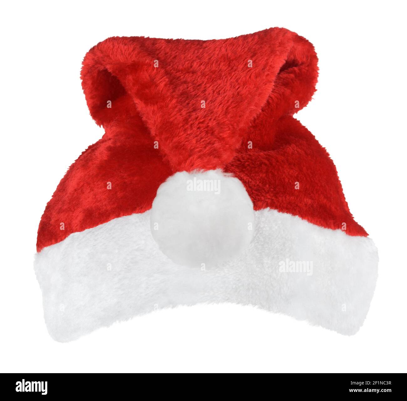 Santa Claus red hat isolated on white background Stock Photo - Alamy