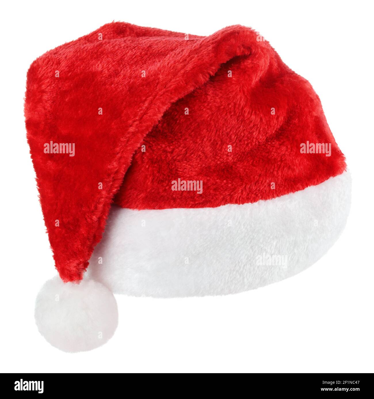 Santa Claus or christmas red hat isolated on white background Stock ...