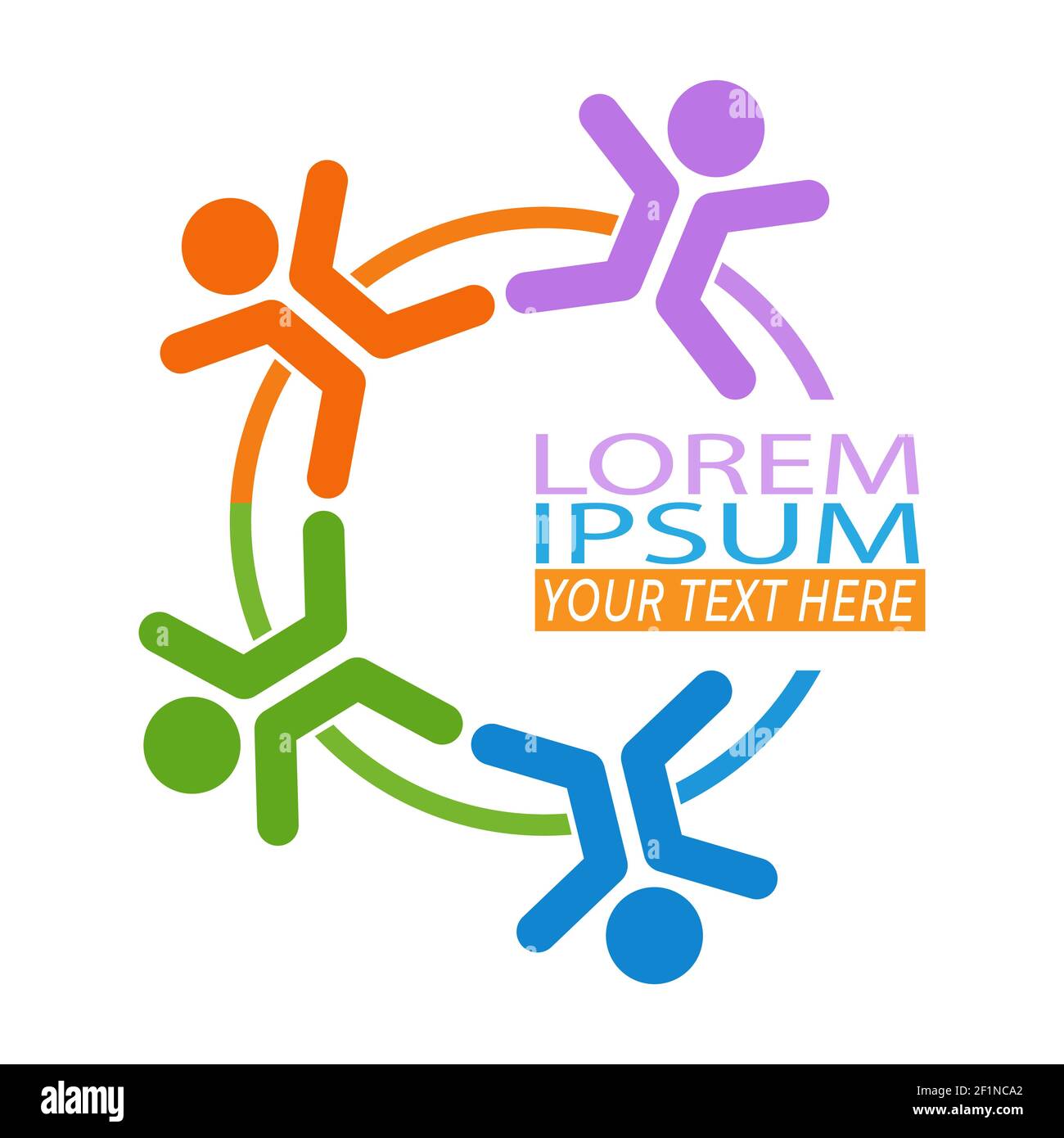 Community icon, social networks, team of friends. Stock vector ...