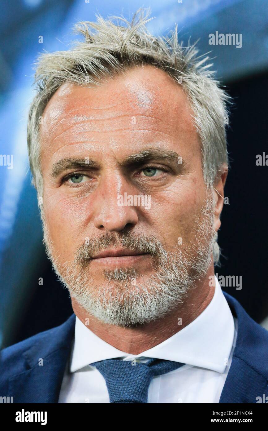 David Ginola during the UEFA Champions League Group A football match ...