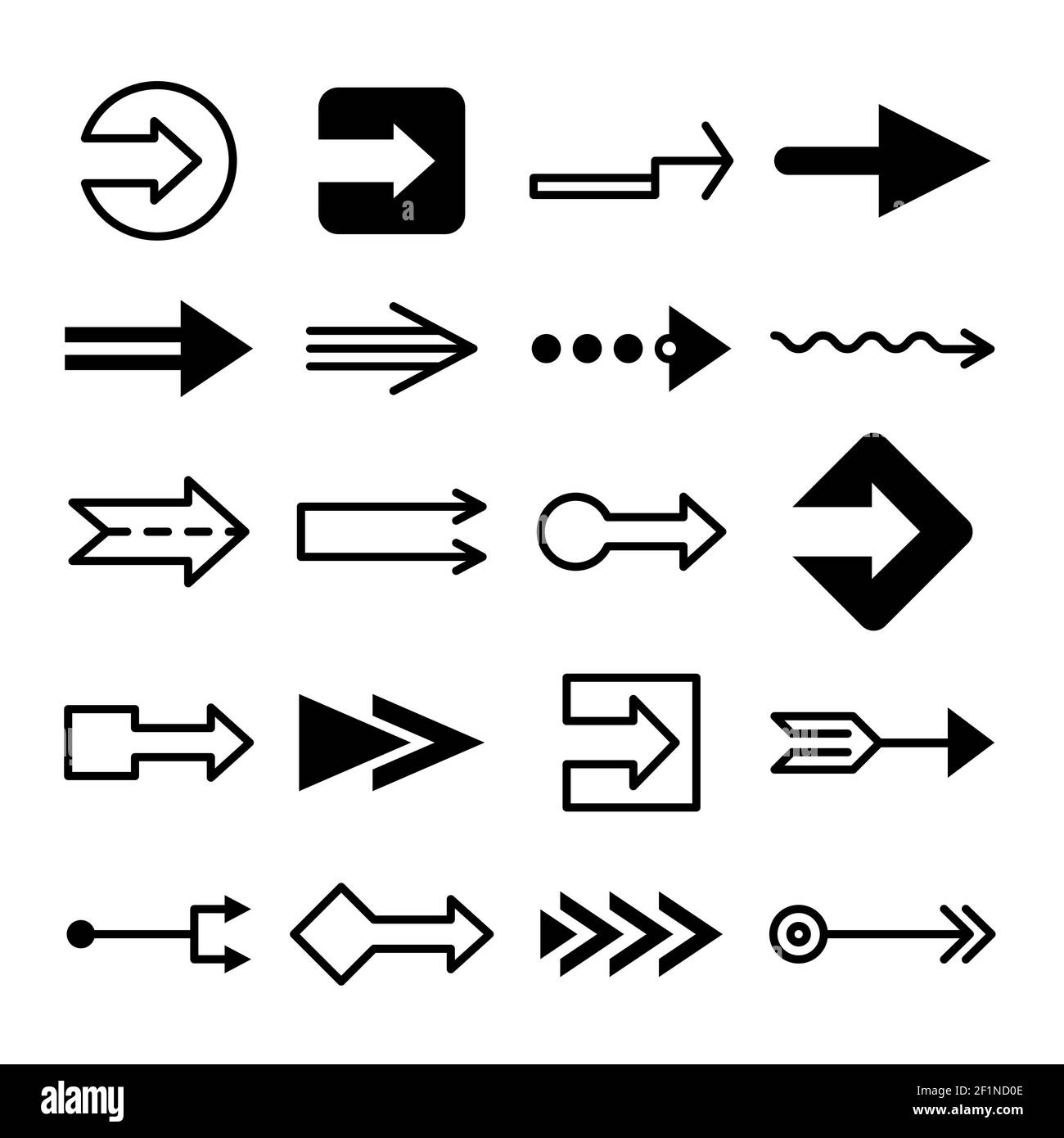 Flat design arrow collectin Vector illustration Stock Vector Image ...