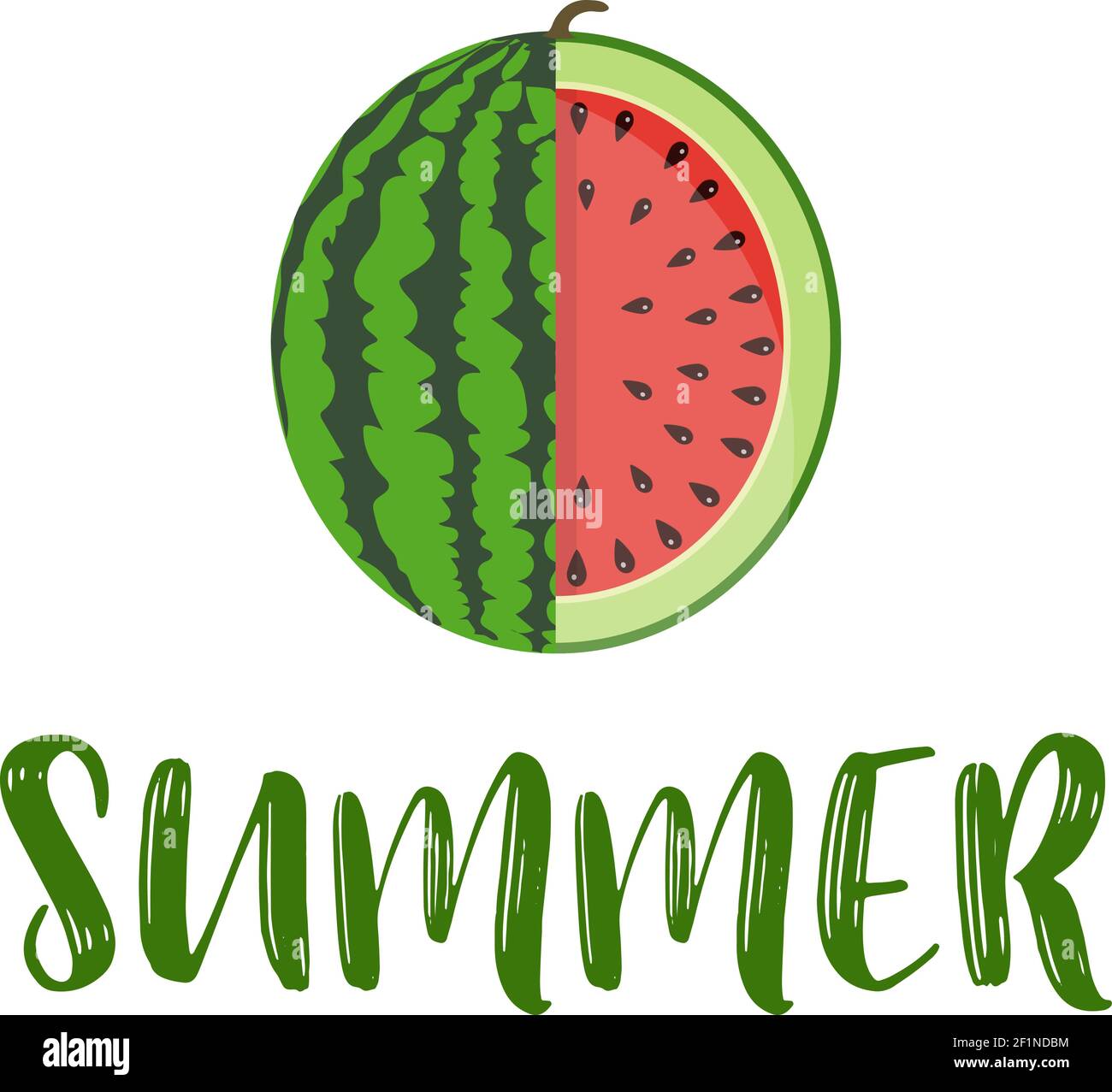 summer word with fruit, watermelon Stock Vector Image & Art - Alamy