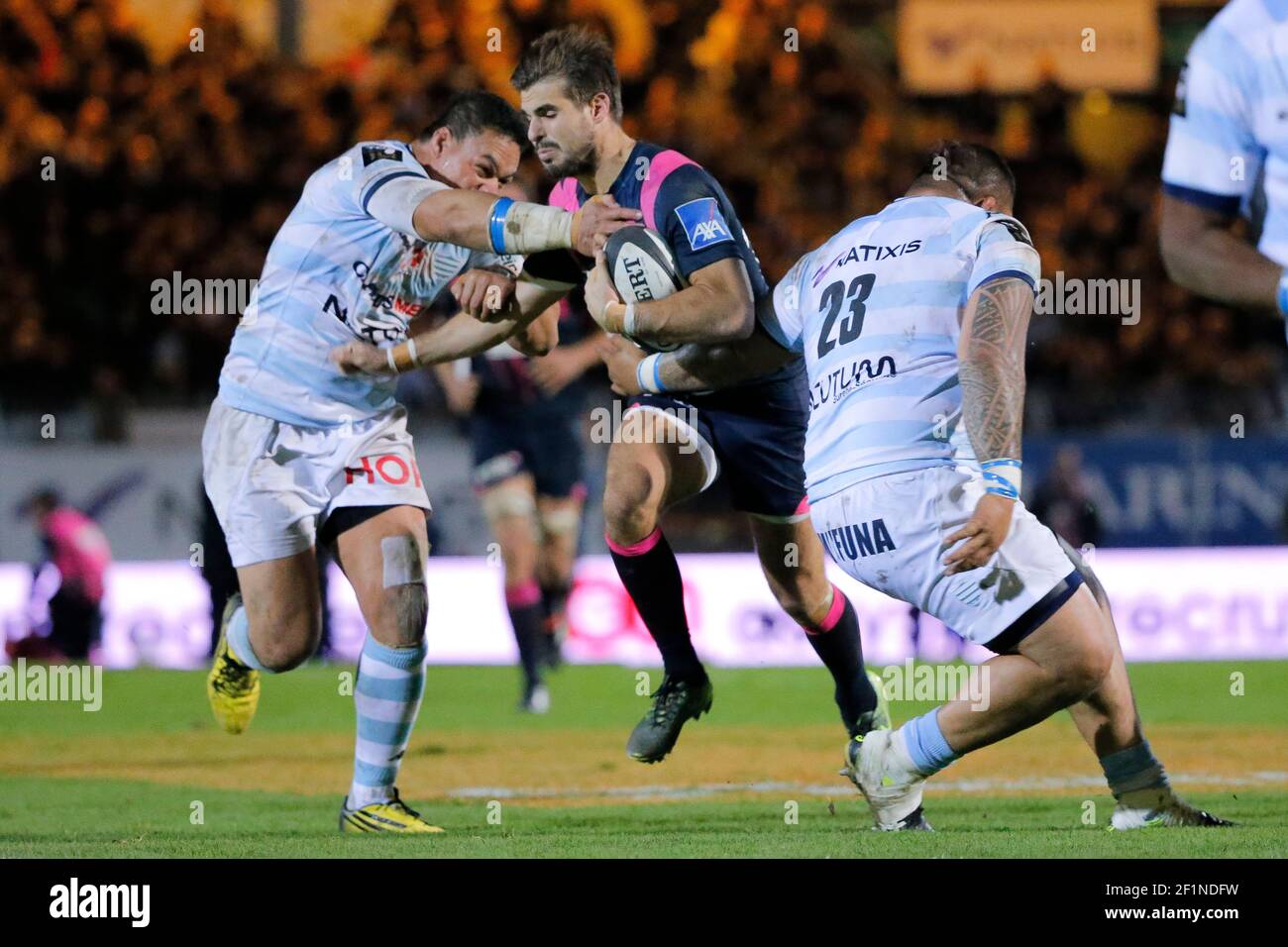 Hugo BONNEVAL (Stade Francais Paris), Ben TAMEIFUNA (Pilier Racing ...