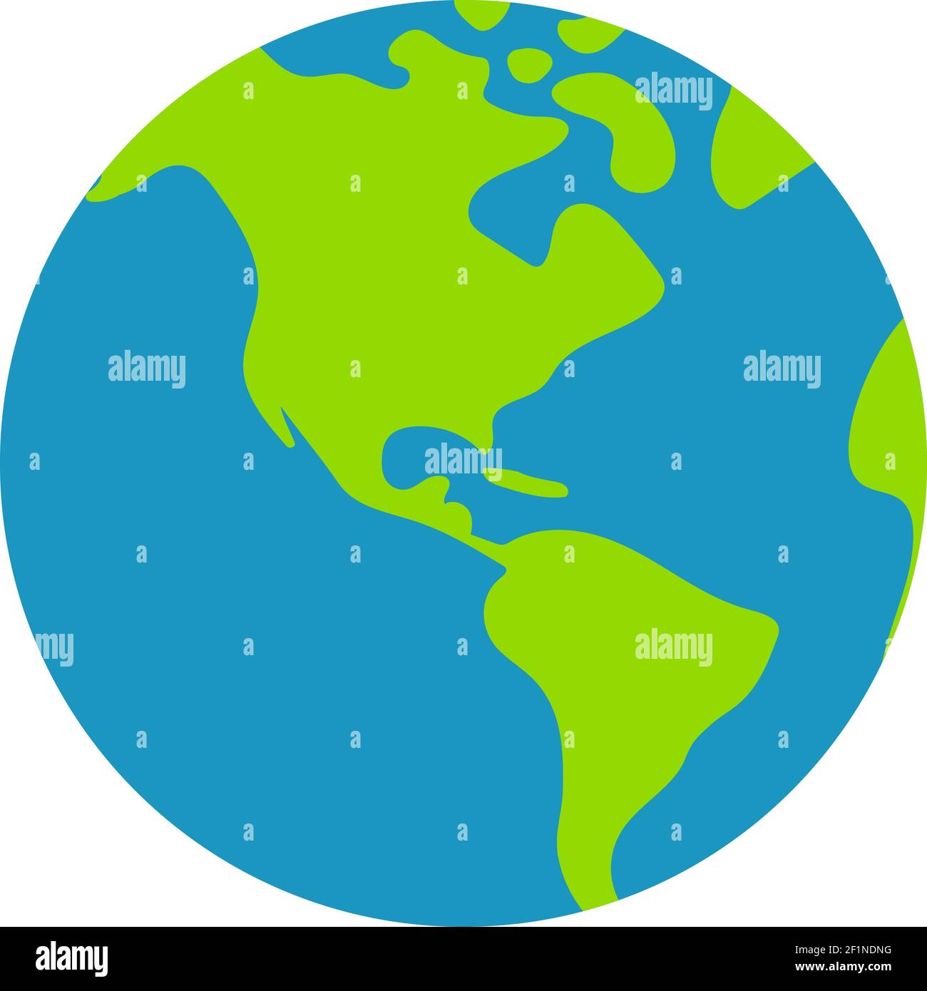 Simplified earth globe vector illustration Stock Vector Image & Art - Alamy