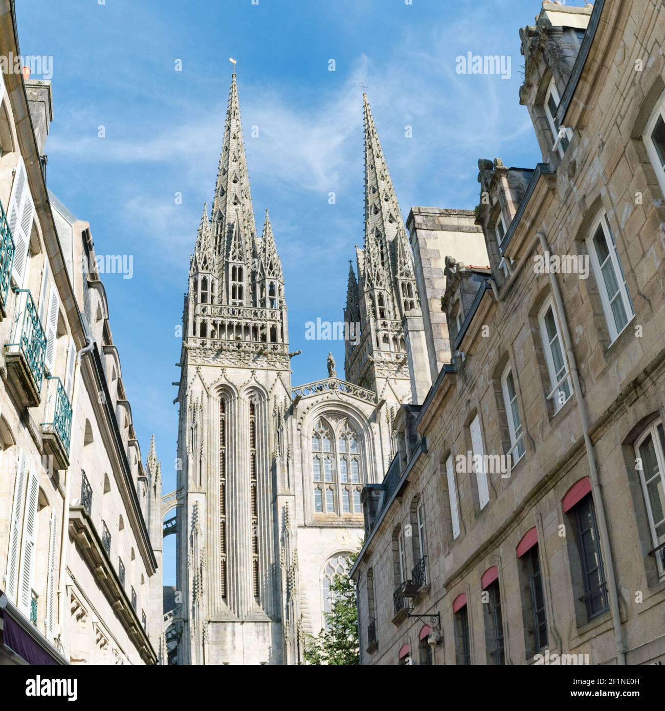Cathedrale saint corentin de quimper hi-res stock photography and ...
