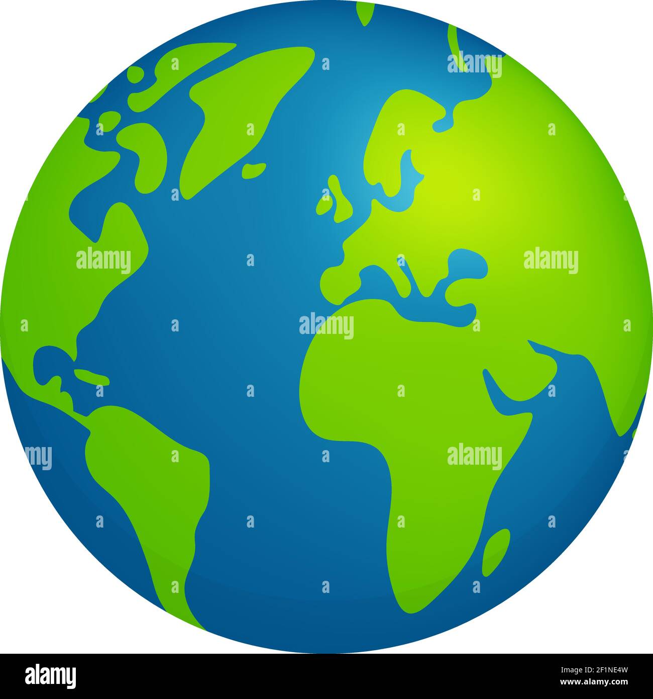 Simplified earth globe vector illustration Stock Vector Image & Art - Alamy
