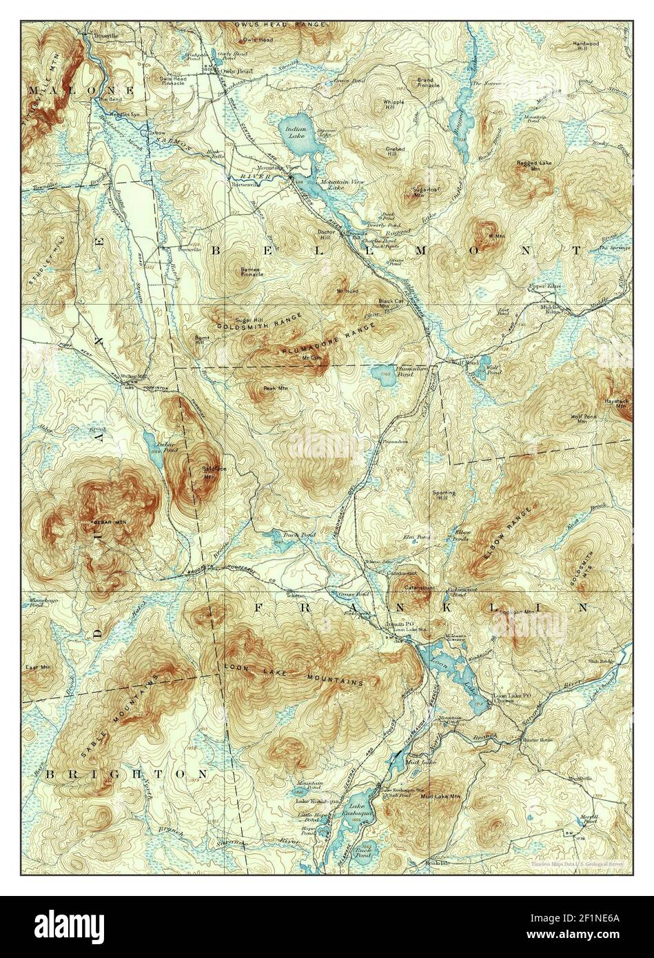 Map of loon lake hi-res stock photography and images - Alamy