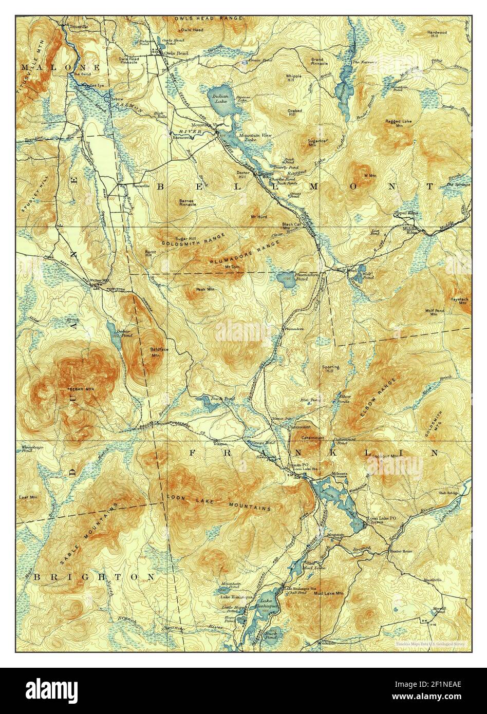 Map of loon lake hi-res stock photography and images - Alamy