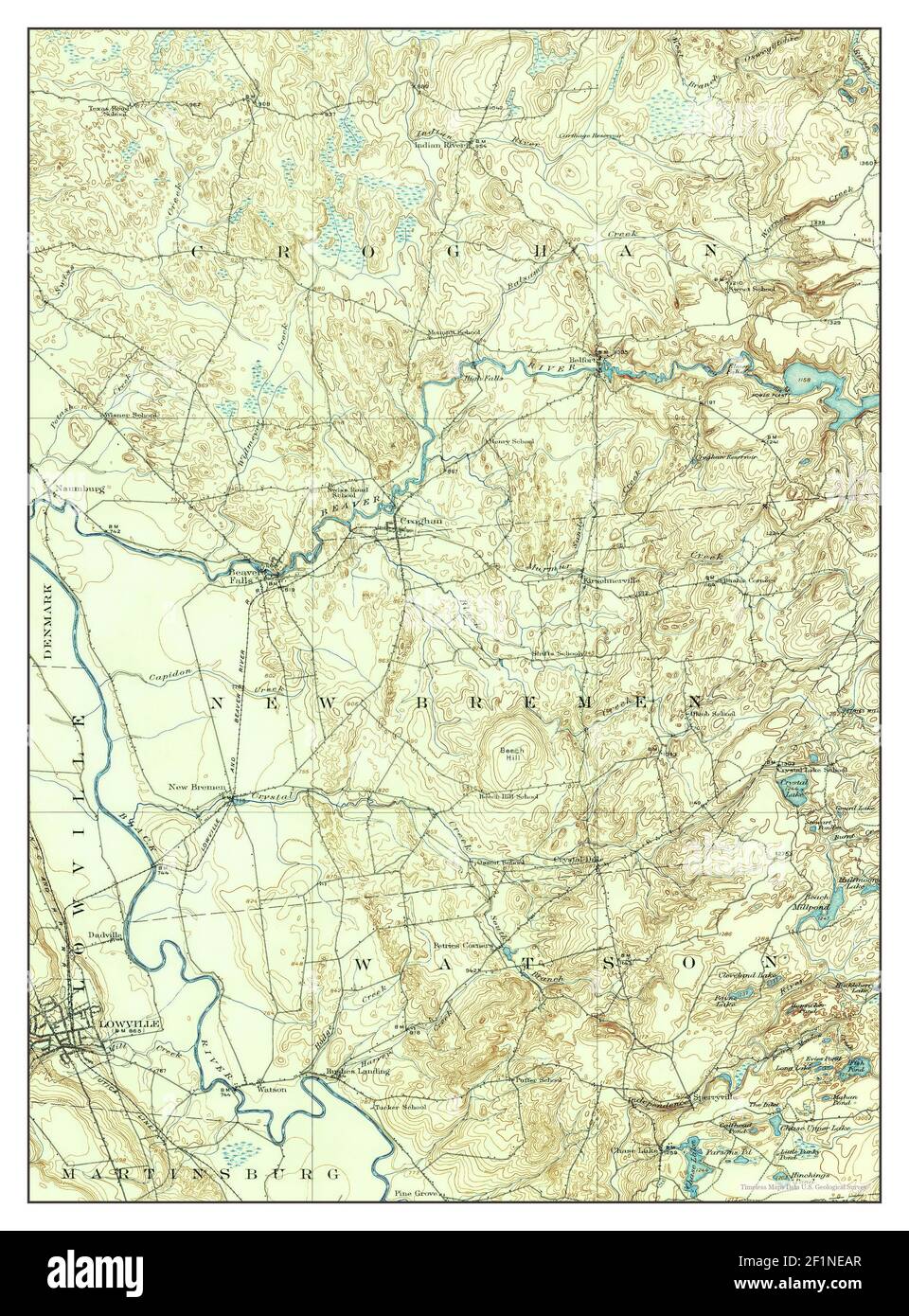 Map of lowville hi-res stock photography and images - Alamy