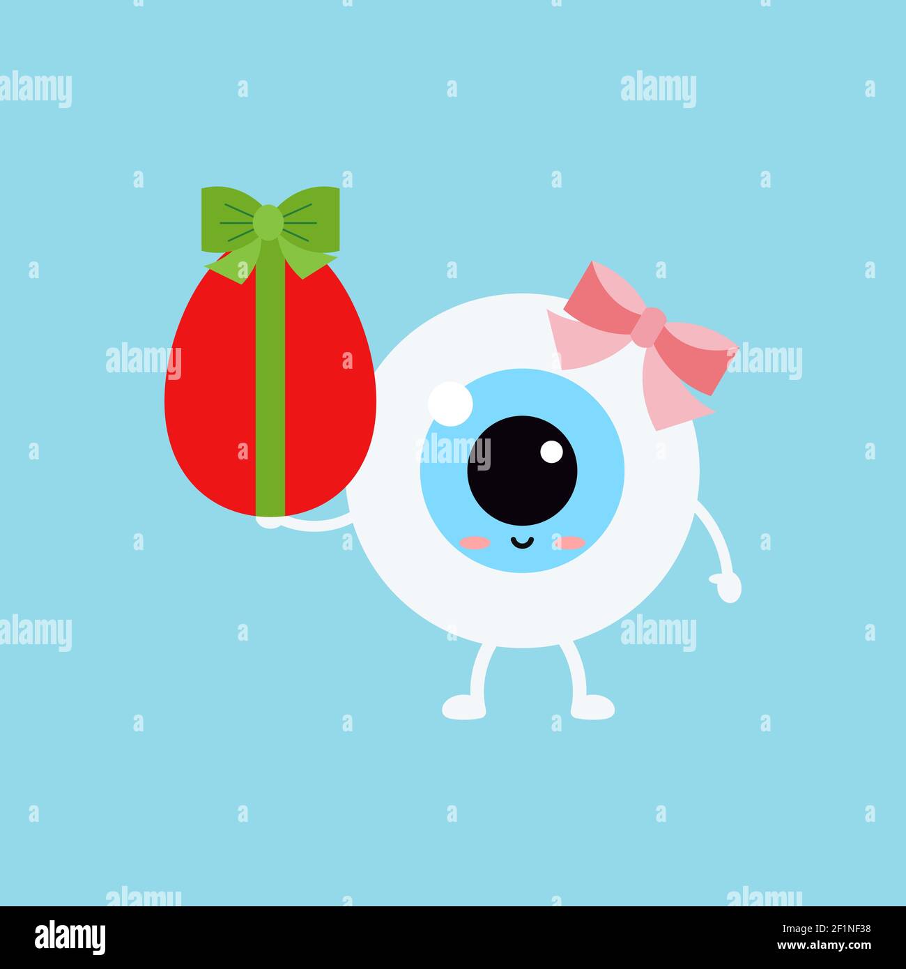 White egg mascot flat Stock Vector Images - Alamy