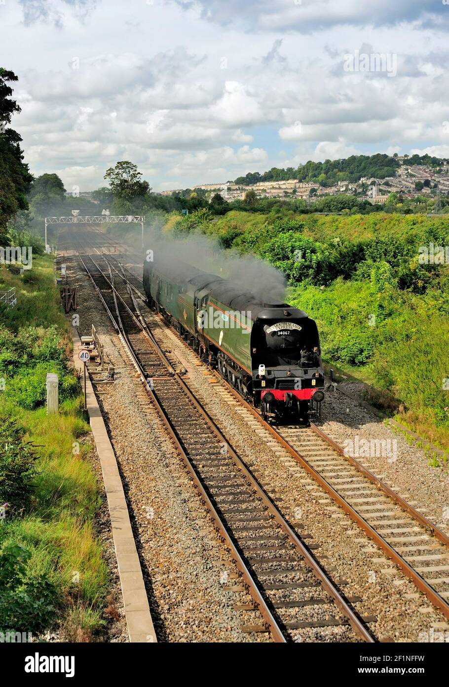 Southern Region Battle of Britain class pacific No 34067 Tangmere plus ...