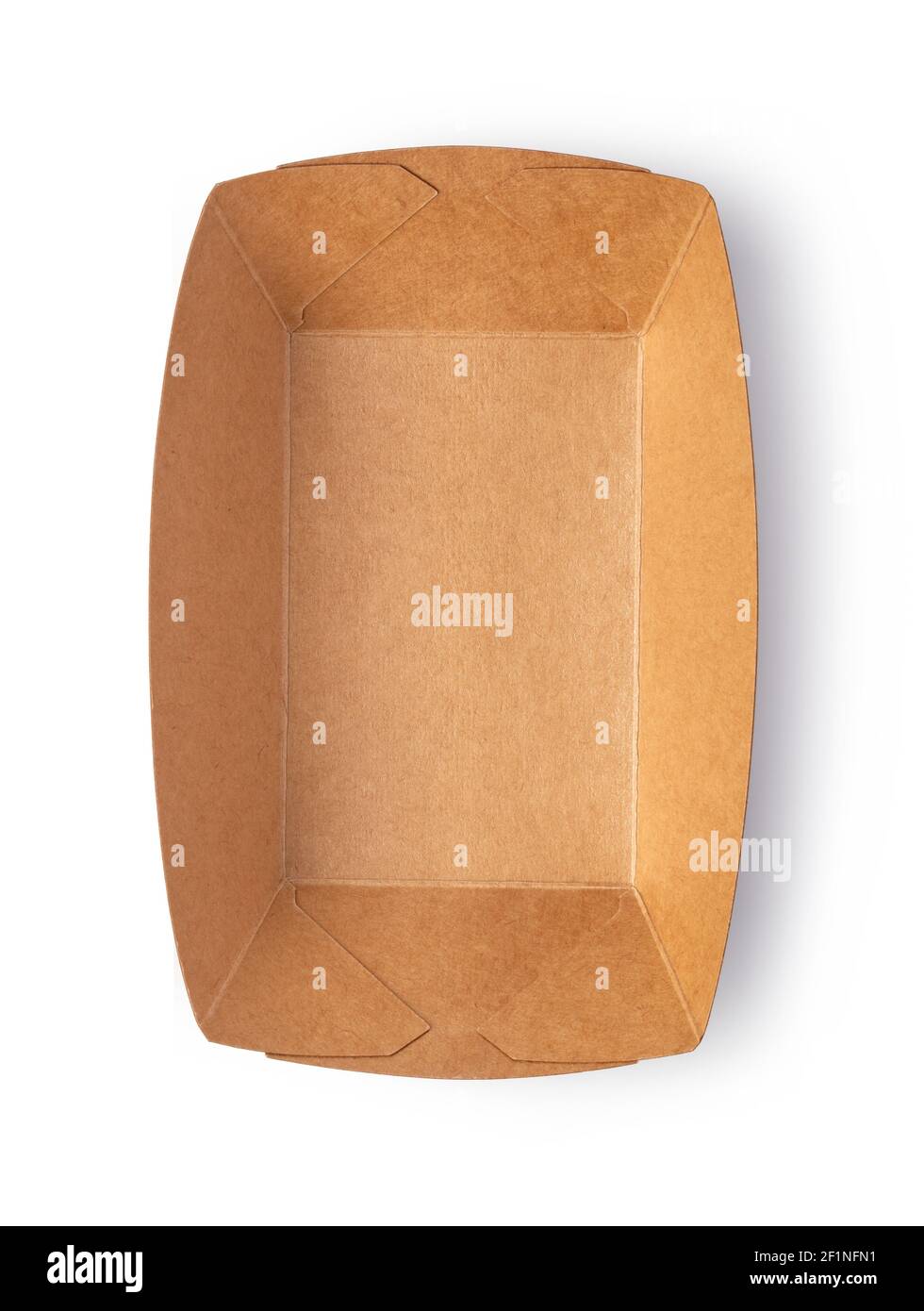 Empty brown paper plate Cut Out Stock Images & Pictures - Alamy
