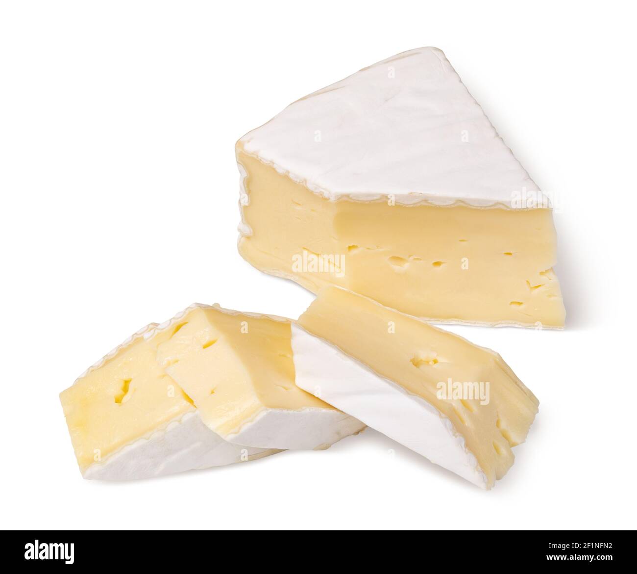 Cheese brie on a white background Stock Photo - Alamy