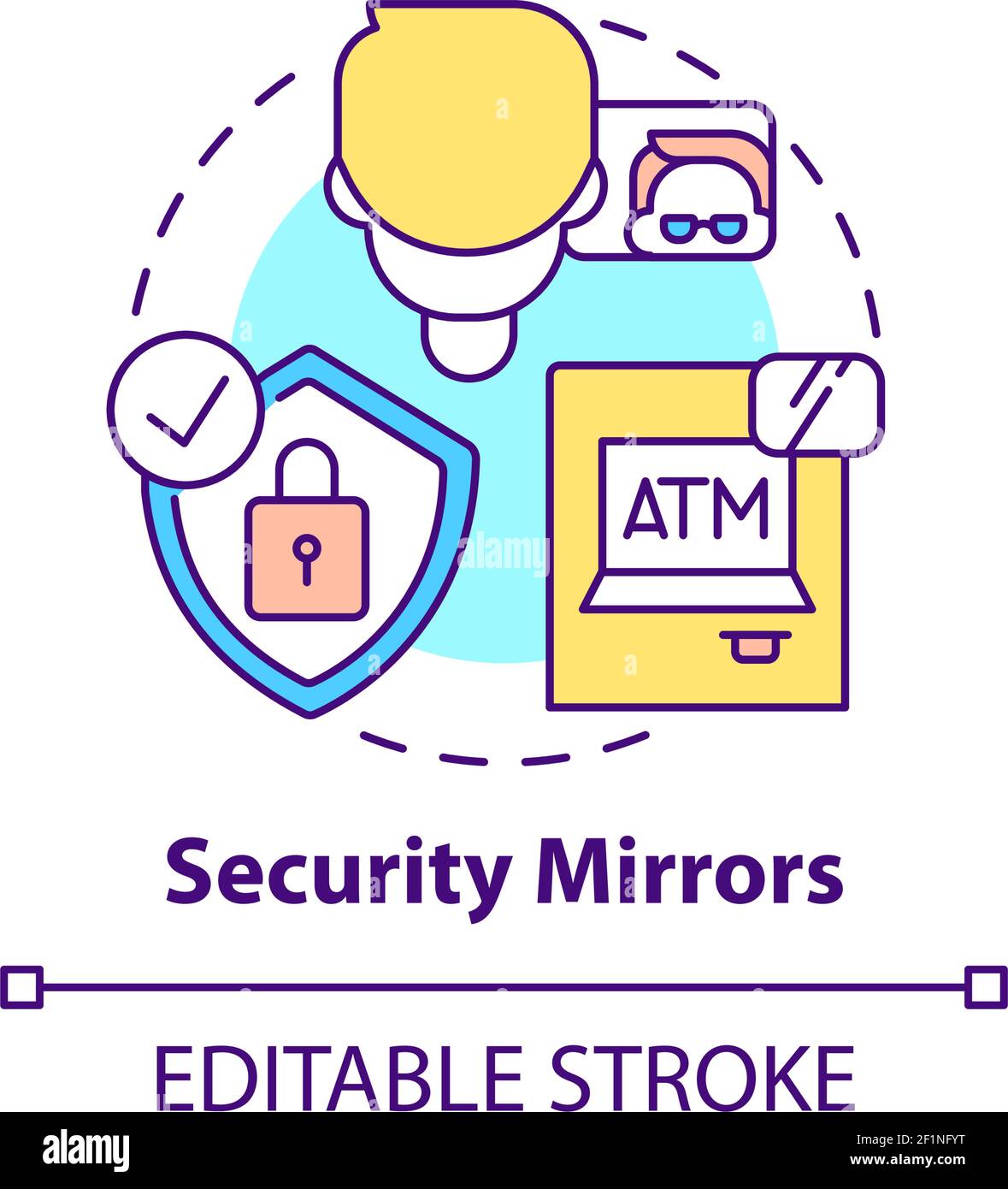 Security mirror Stock Vector Images - Alamy