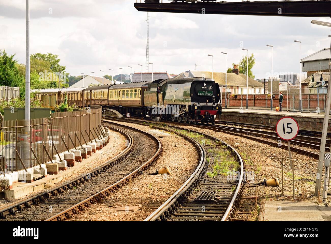 Battle of britain steam train tangmere hi-res stock photography and ...