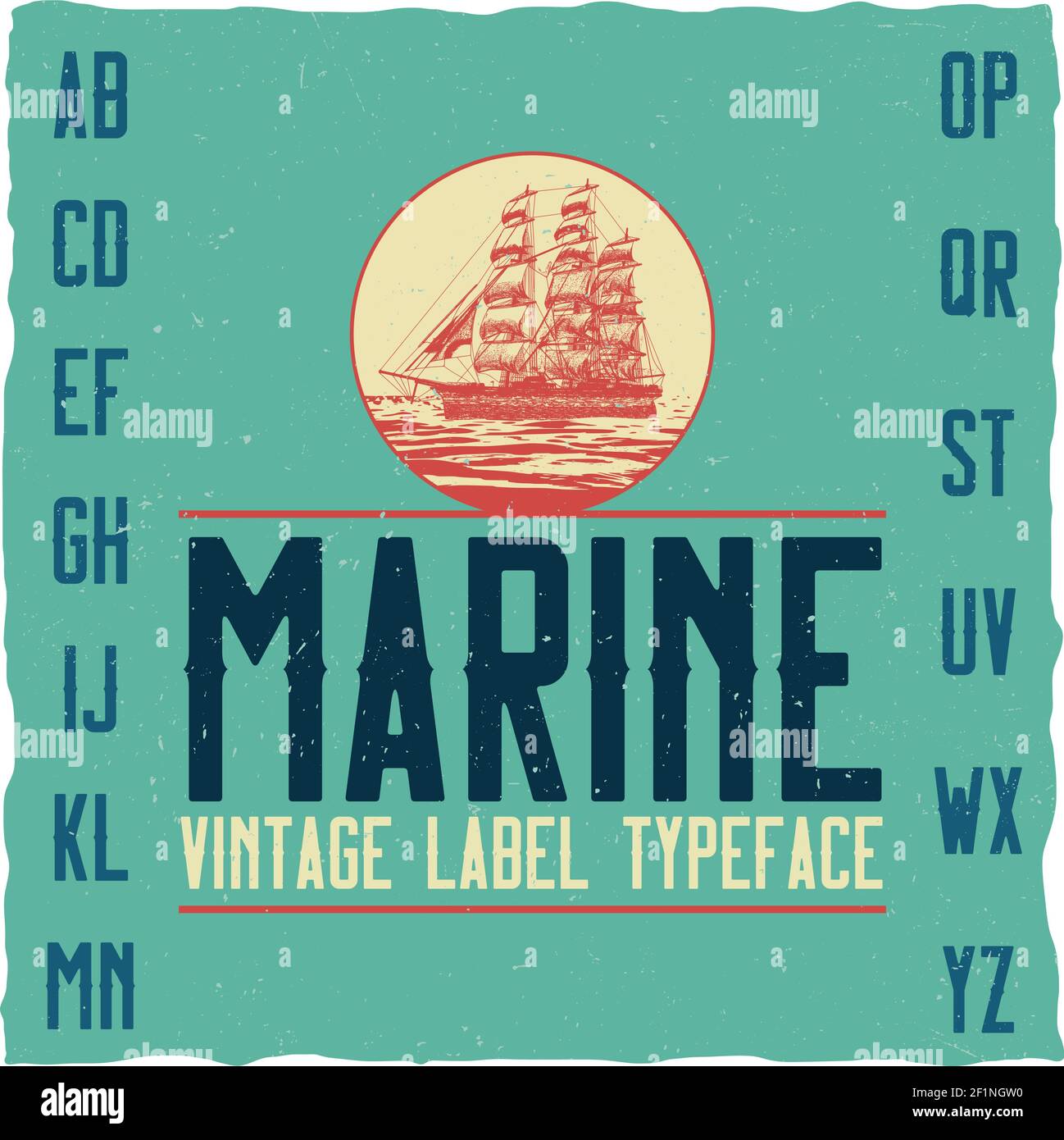 Vintage Nautical Font