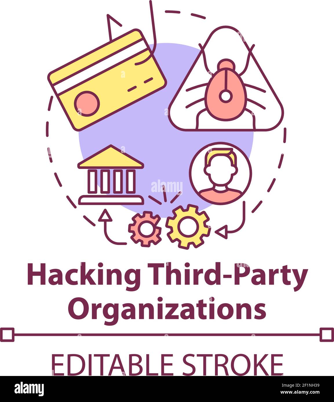 Hacking prevention metaphor Stock Vector Images - Alamy