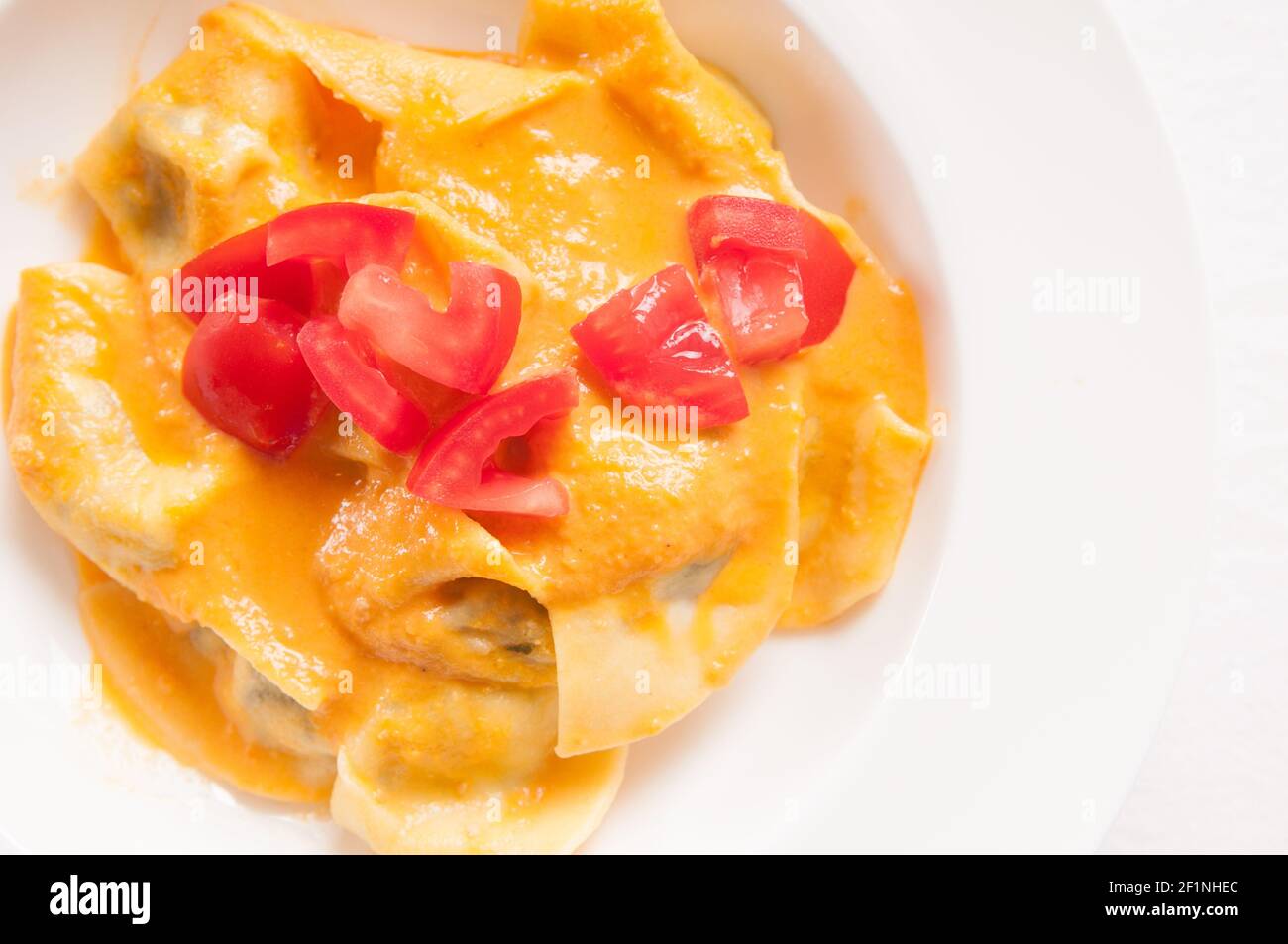delicious stuffed mezzaluna pasta made from scratch with heirloom ...