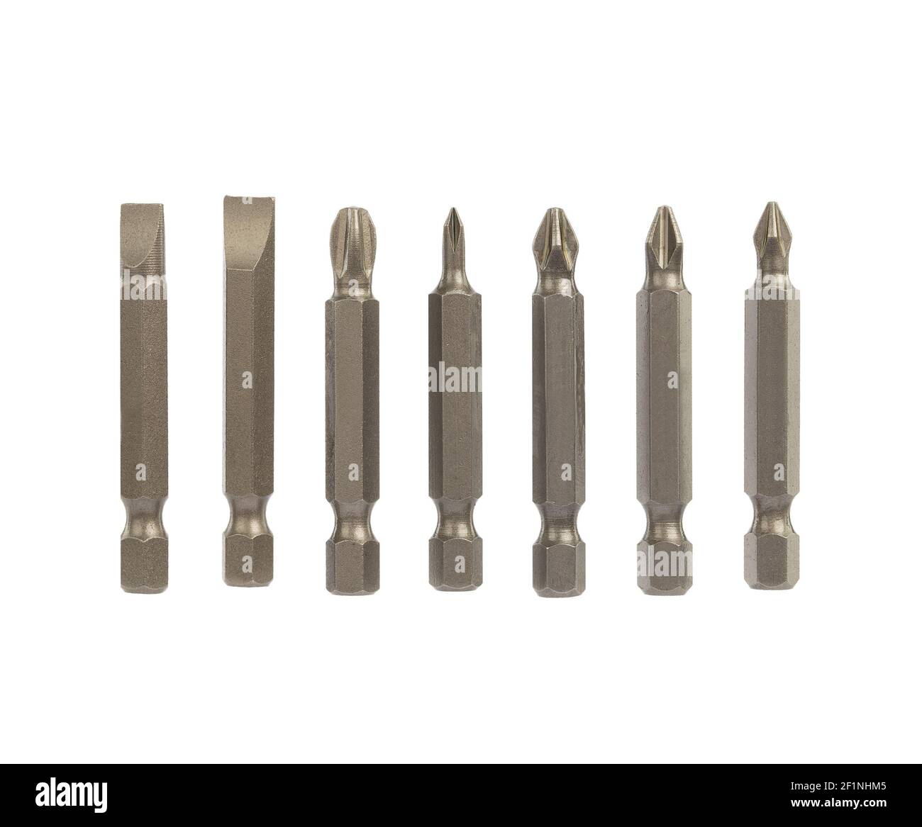 Set of universal screwdrivers on a white background Stock Photo - Alamy