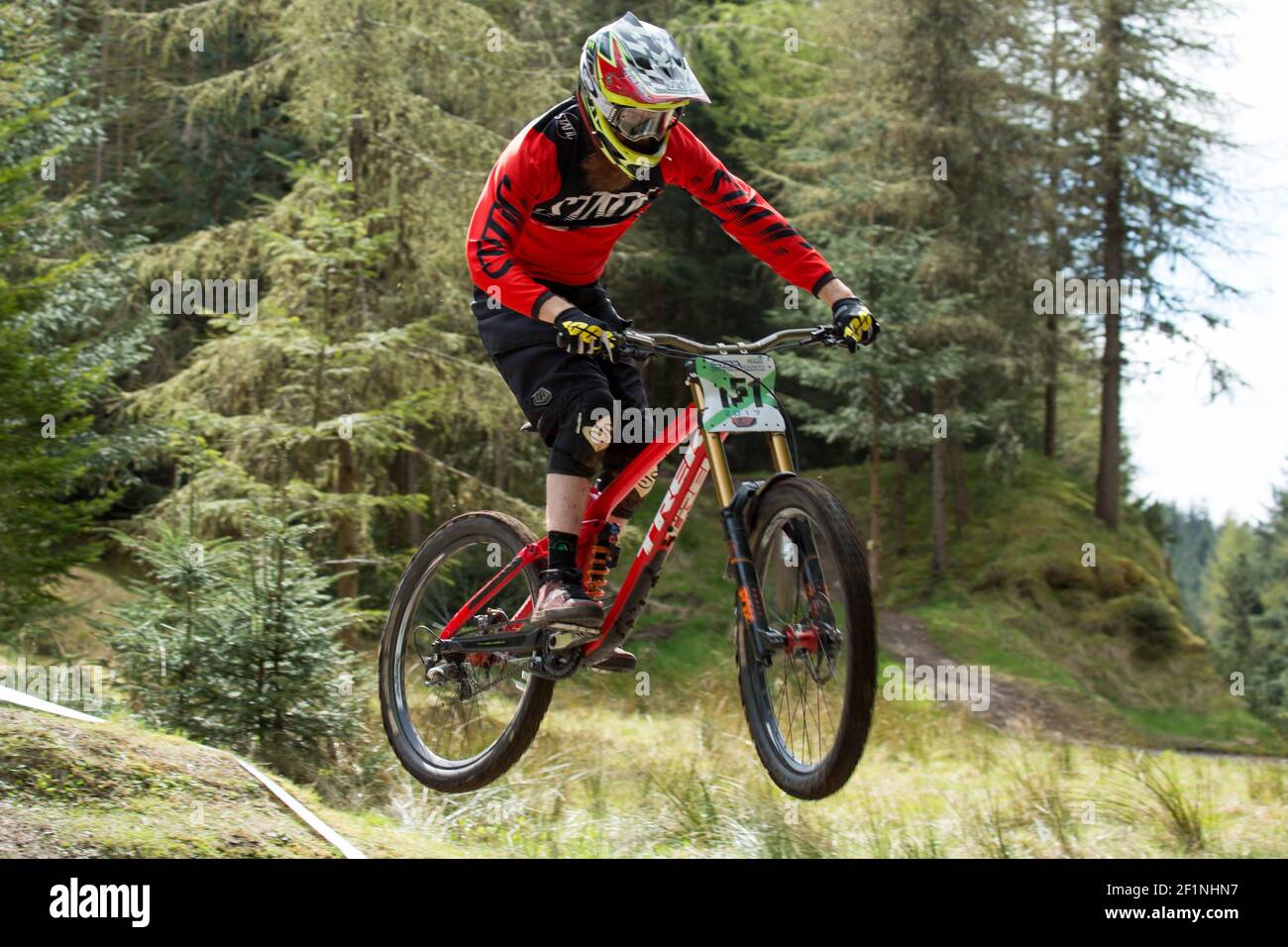 This picture was taken at a downhill mountainbike race at Innerleithen ...