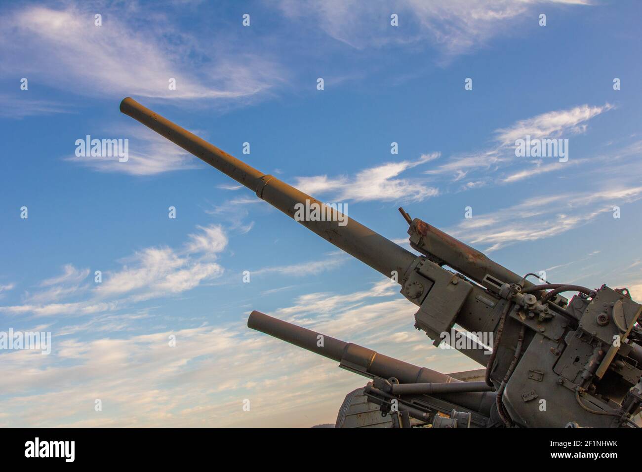 KARLOVAC, CROATIA - Aug 12, 2011: Artillery piece in The Homeland War ...