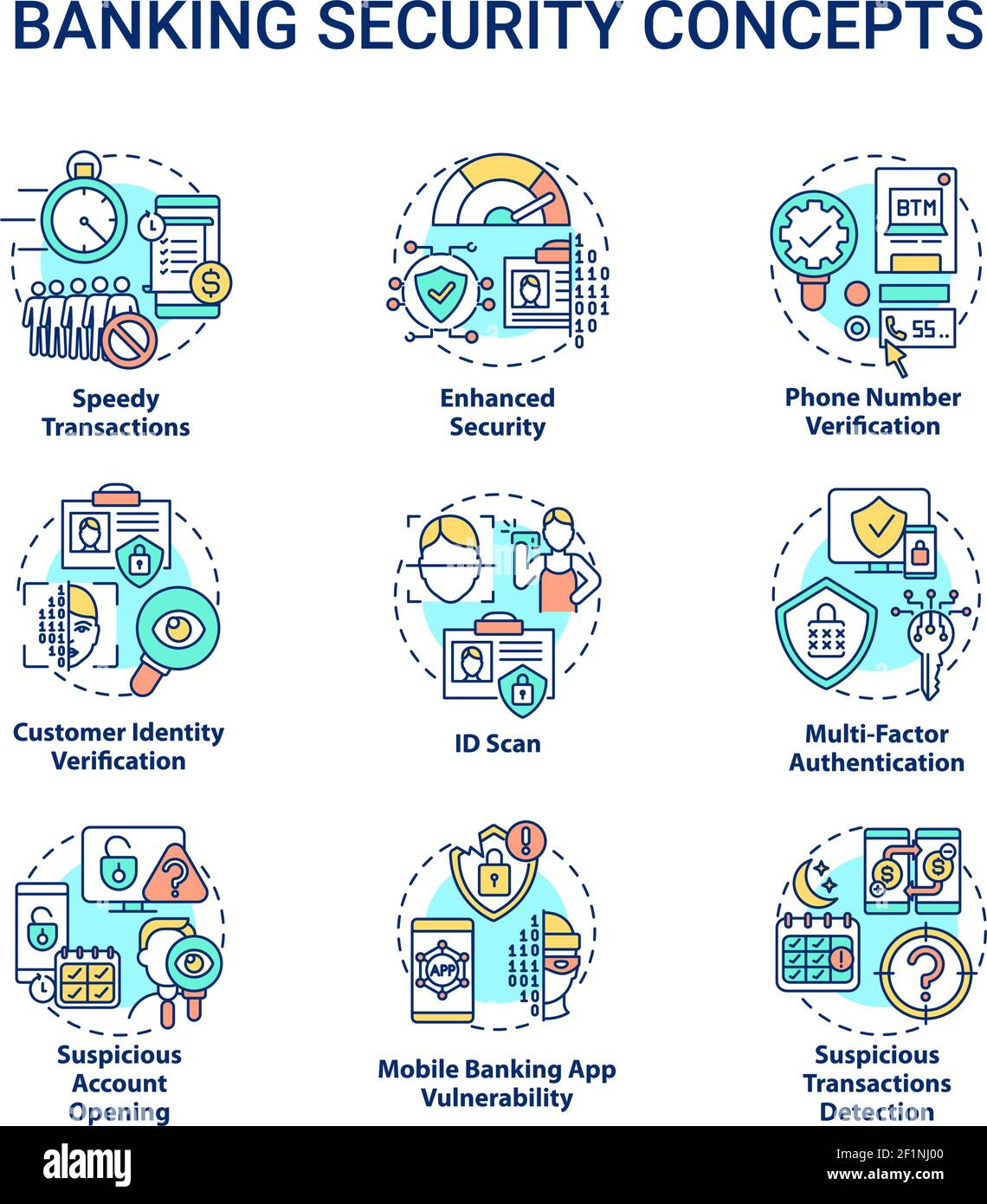Authentication password banking Stock Vector Images - Alamy