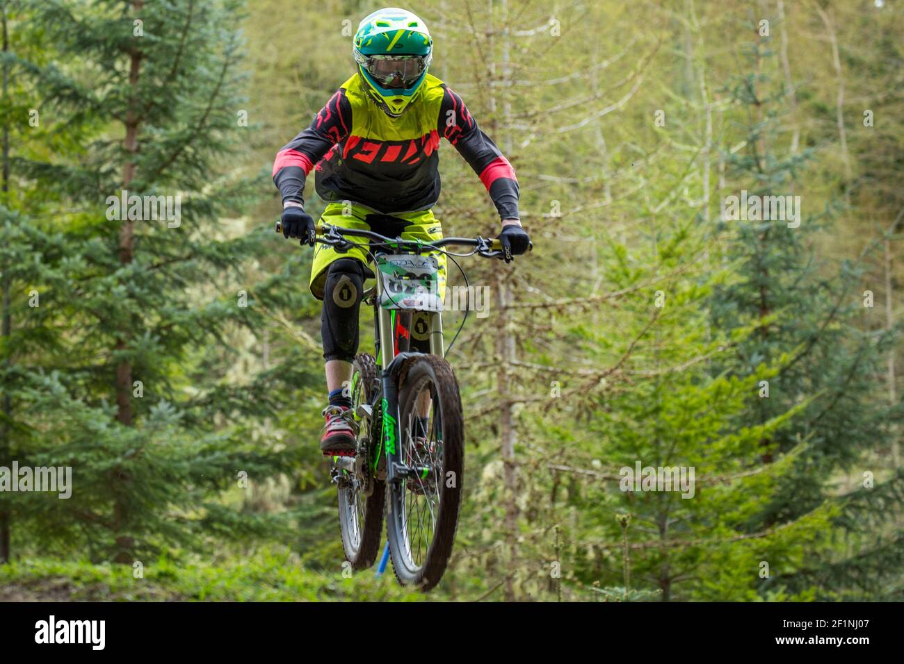 This picture was taken at a downhill mountainbike race at Innerleithen ...