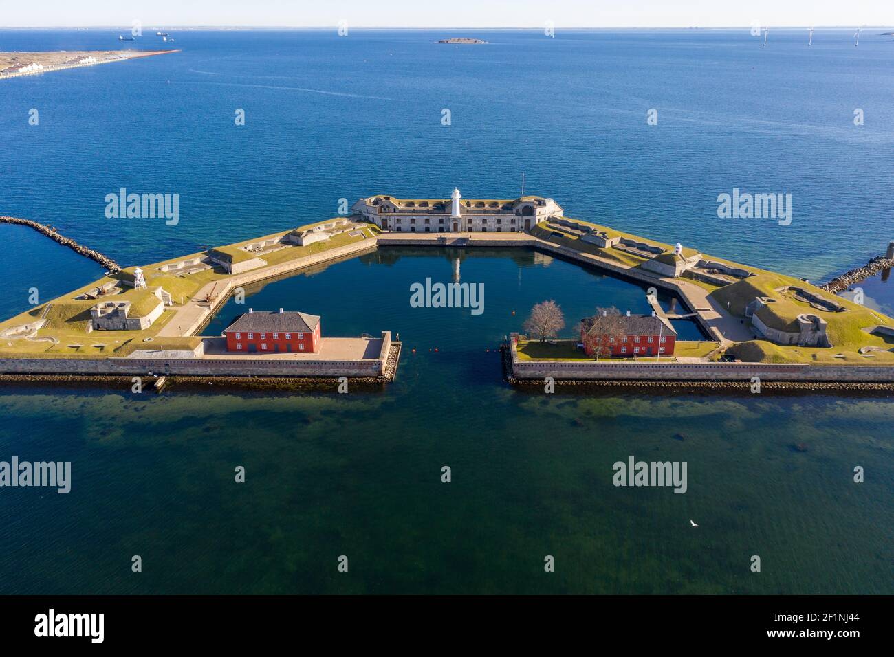 Aerial View of Trekroner Fort in Copenhagen Stock Photo - Alamy