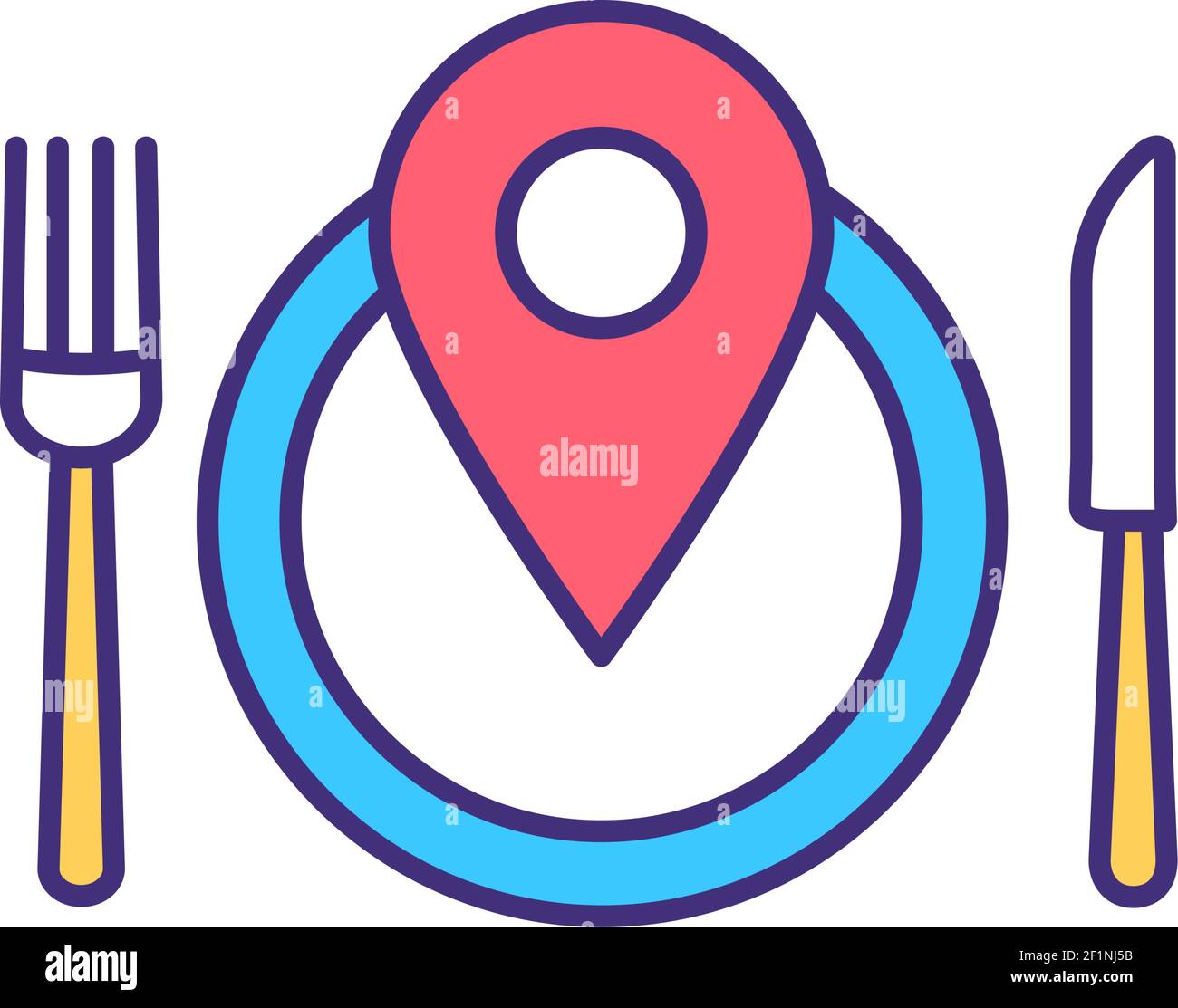 Food travel RGB color icon Stock Vector Image & Art - Alamy