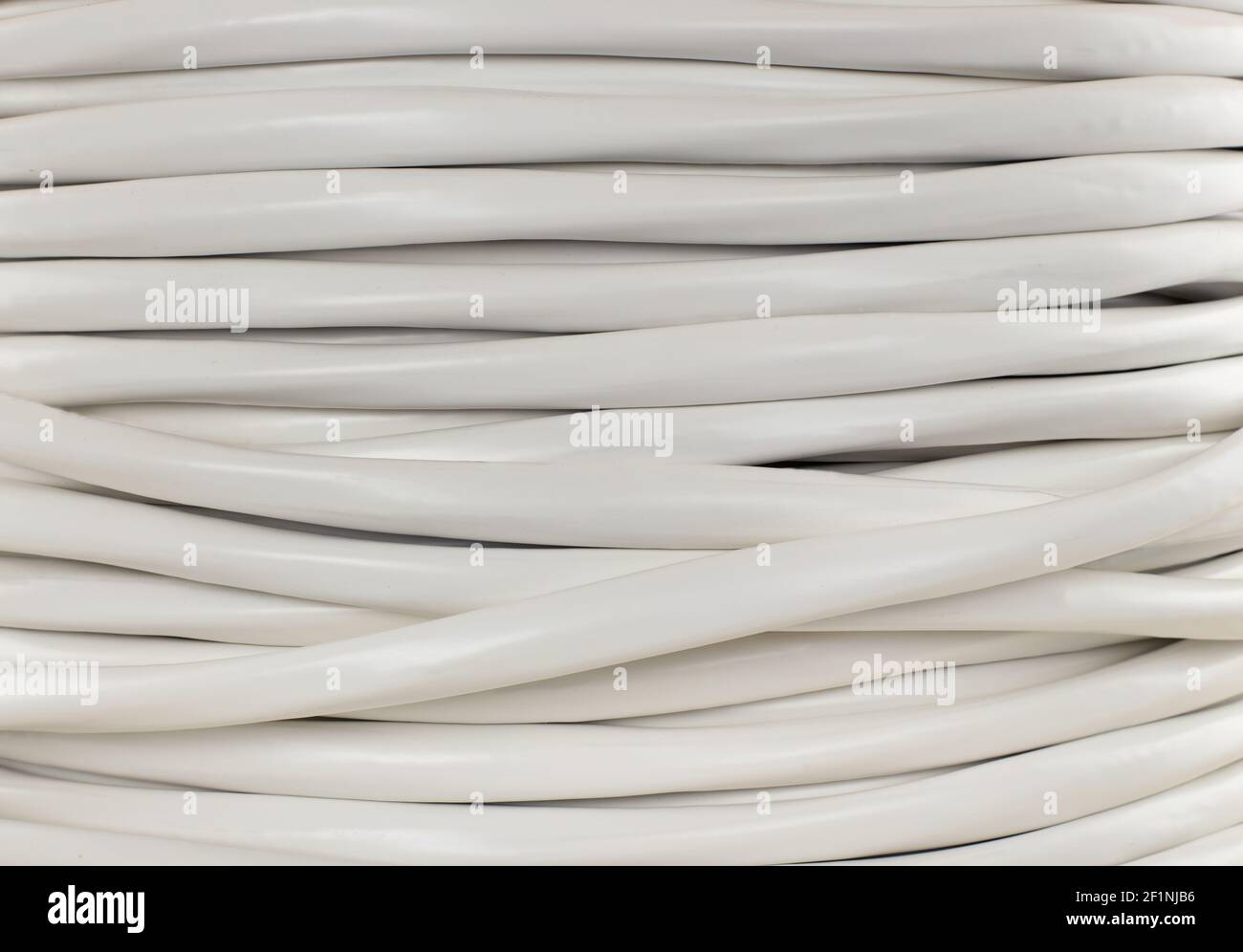 White electric wire, detail - place for text Stock Photo - Alamy