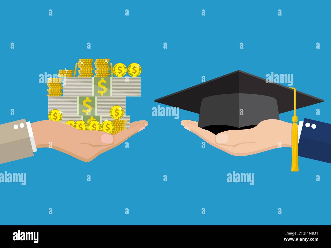 Education for money concept Stock Vector Image & Art - Alamy