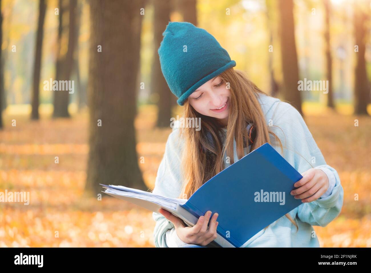 Beautiful girl studying in hi-res stock photography and images - Alamy