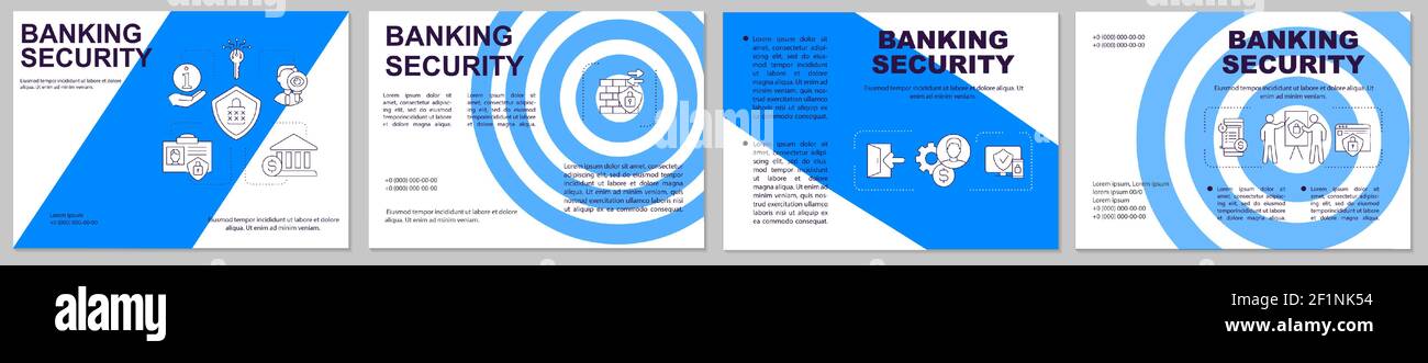 Banking security brochure template Stock Vector Image & Art - Alamy