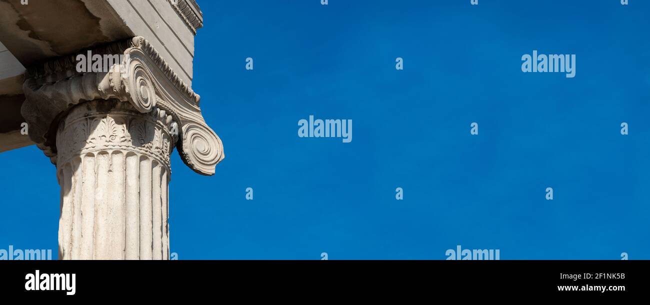 Historical marble parts and Hellenistic, Greek columns from the ...