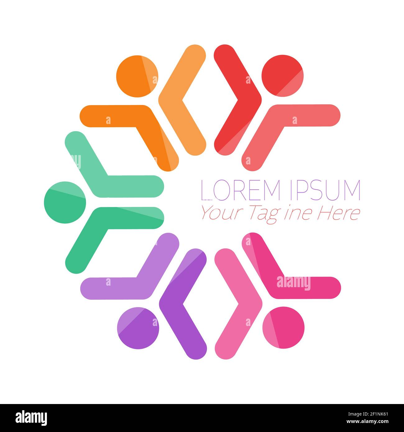 Community icon, social networks, team of friends. Stock vector ...